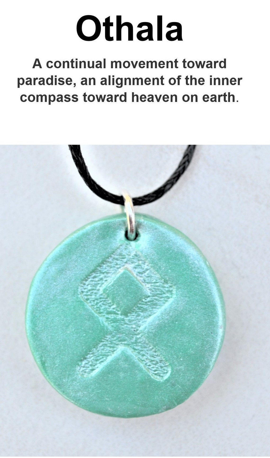 Viking Runes Necklace for Luck Protection Prosperity | Etsy