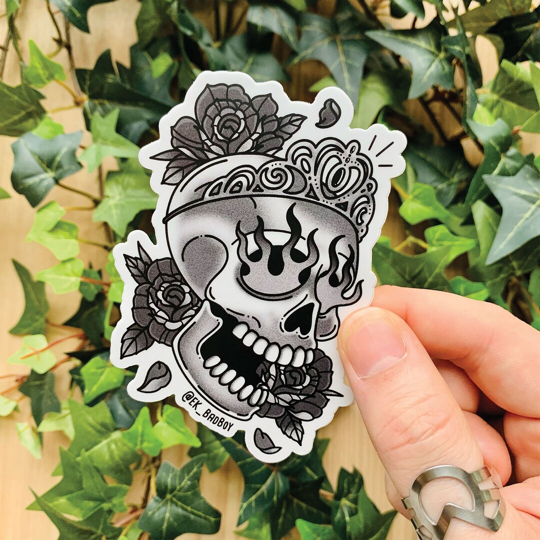 Skull Prom Queen | Carrie Inspired | 4" Vinyl Sticker - Etsy