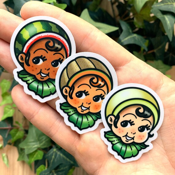 Kewpie Fruits Melons Clear Vinyl Sticker Pack - Etsy