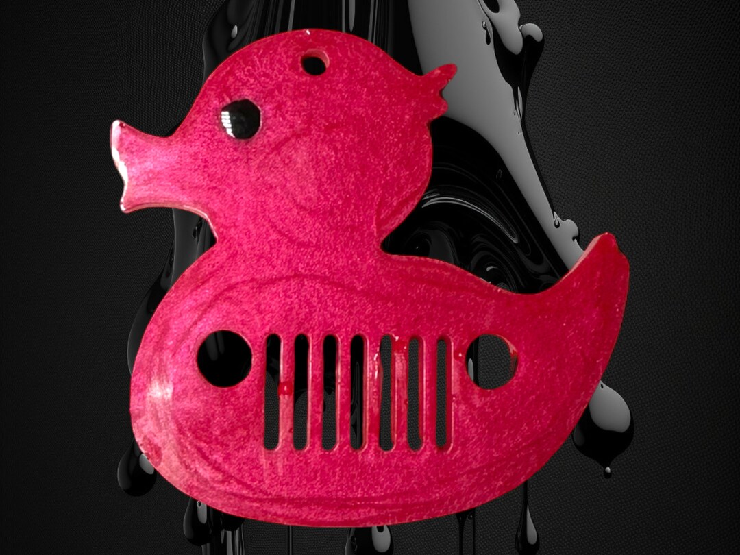 Red Duck Keychain and Wristlet Rubber Ducky Inspired Jeep Lovers - Etsy