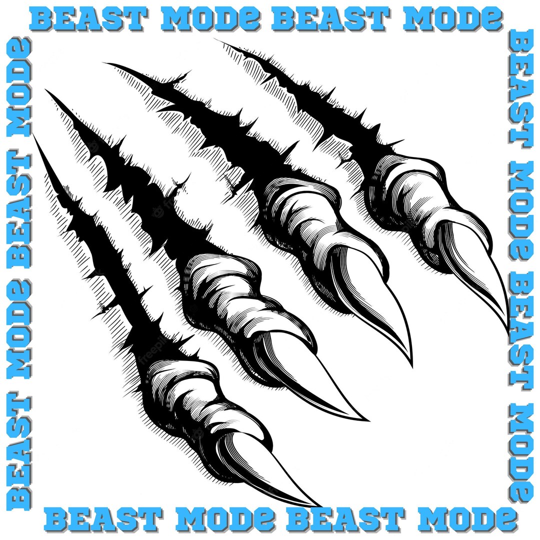 Beast Mode Claw Svg - Etsy