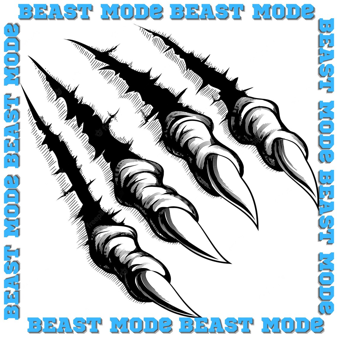 Beast Mode Claw Svg - Etsy