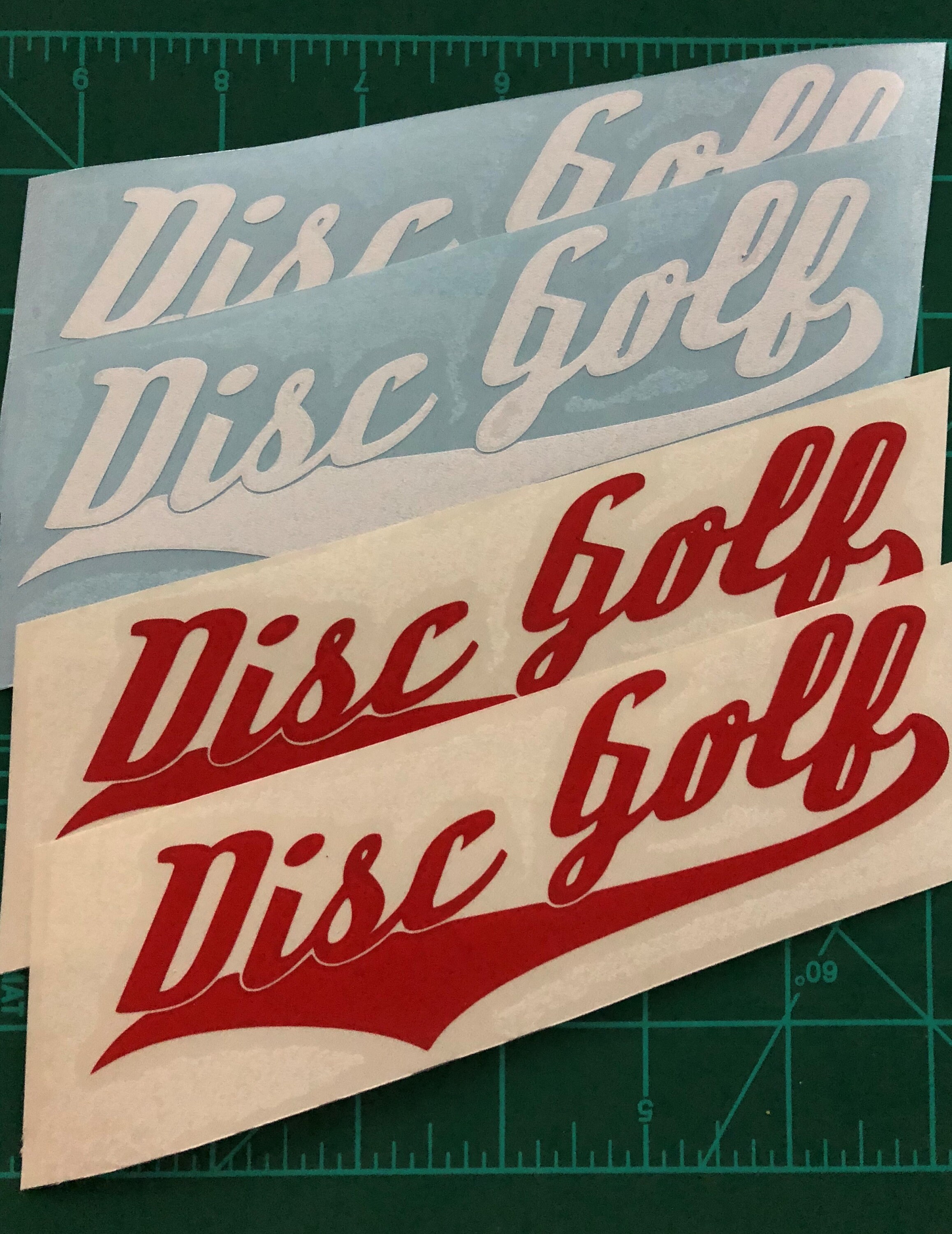 6" 4 Pack Classic Disc Golf Decal (1 Color) - Etsy