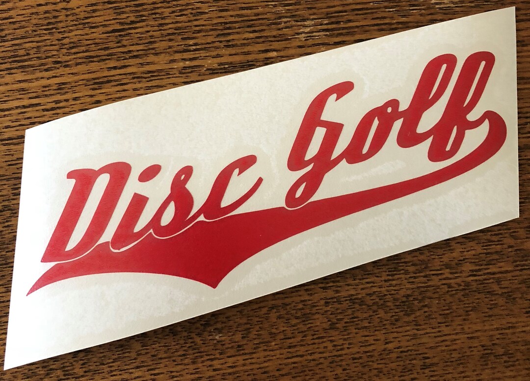 6" Classic Disc Golf Decal (1 Color) - Etsy
