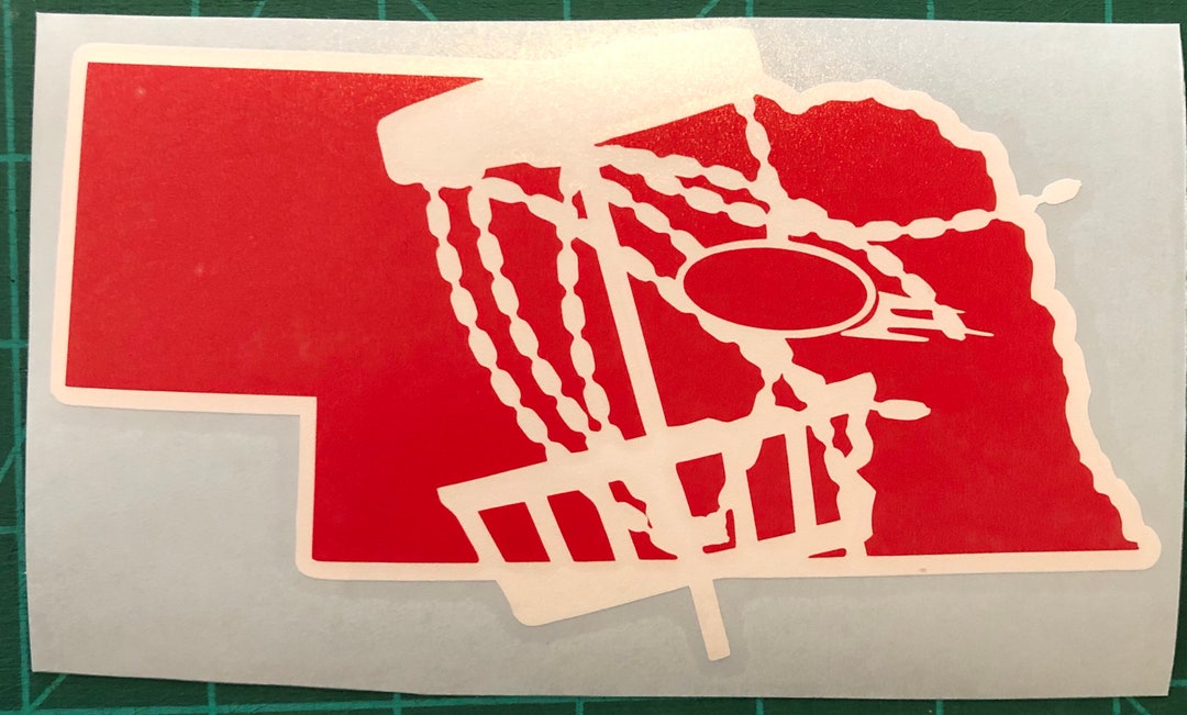 6" 2 Color Nebraska Disc Golf Vinyl Decal - Etsy