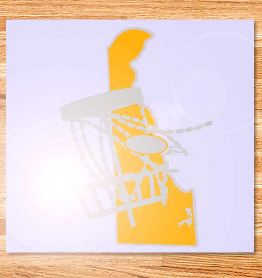 6" 2 Color Delaware Disc Golf Vinyl Decal - Etsy