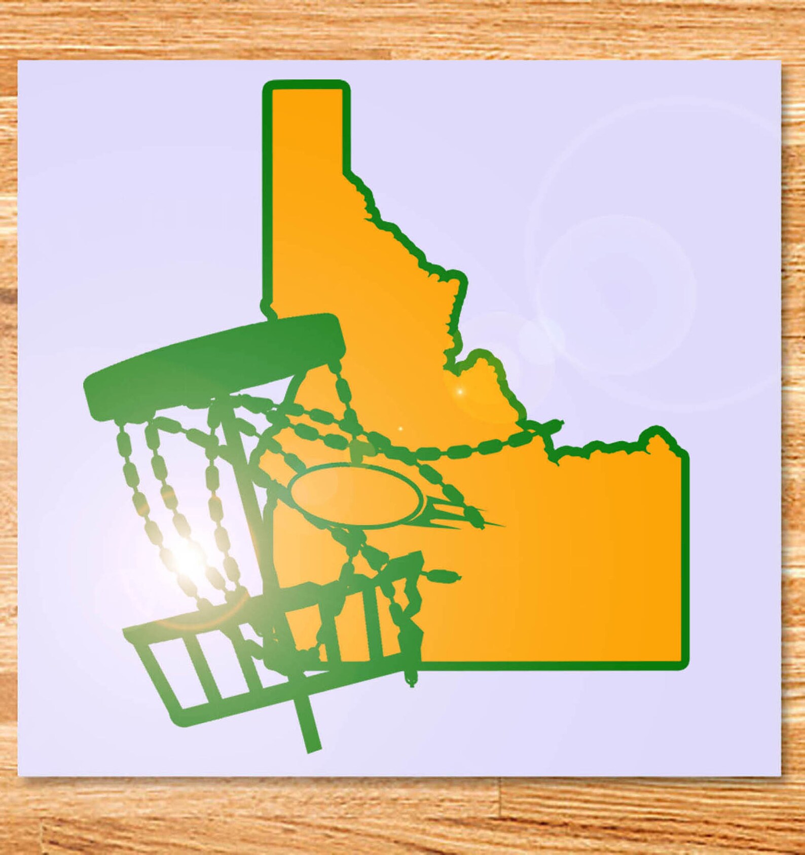 6" 2 Color Idaho Disc Golf Vinyl Decal - Etsy