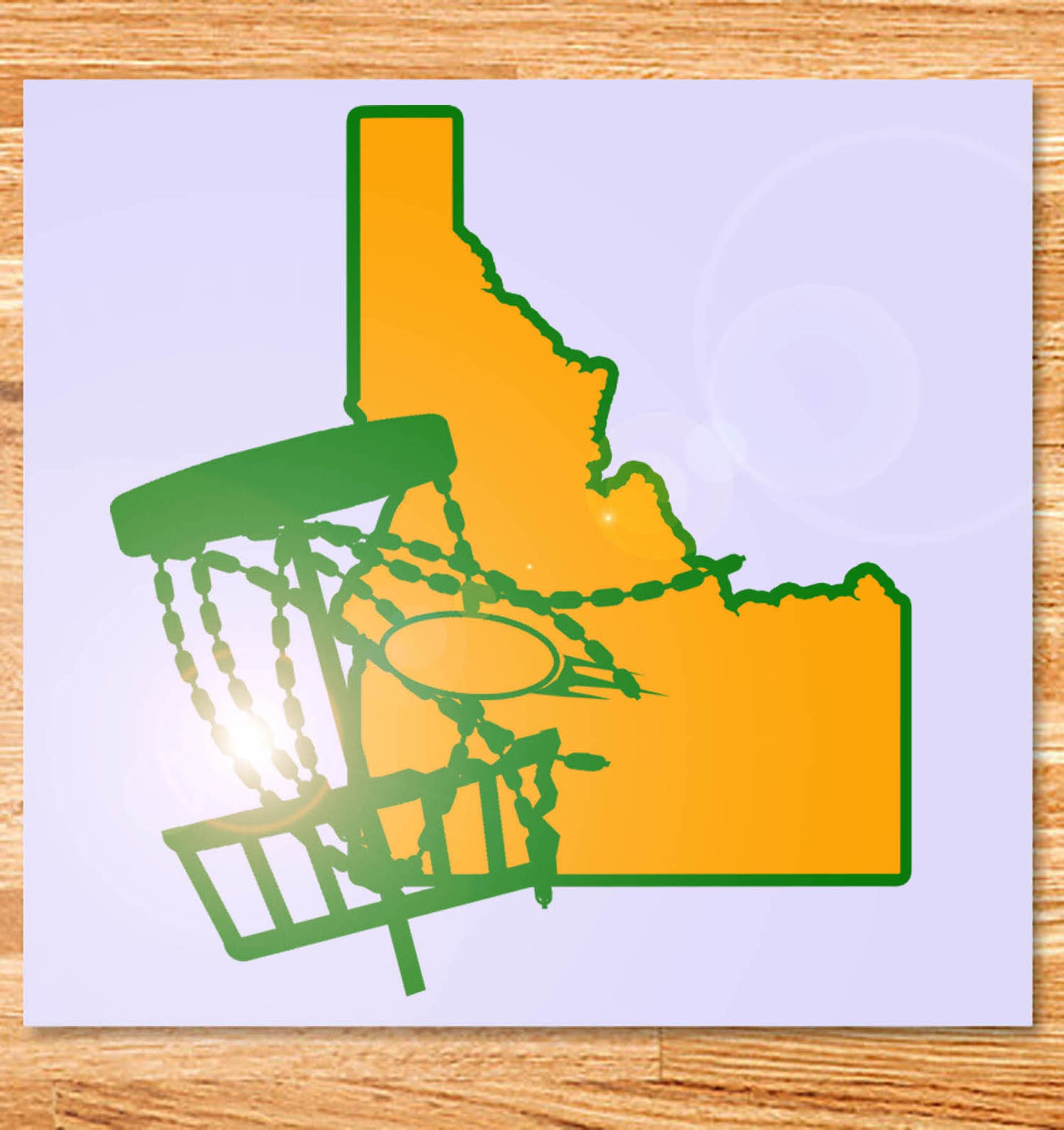 6" 2 Color Idaho Disc Golf Vinyl Decal - Etsy