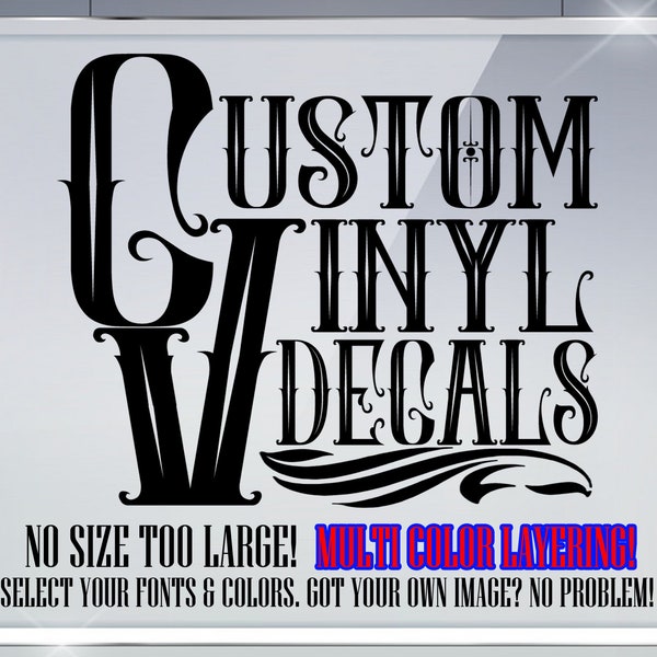Custom Vinyl Decal - Etsy