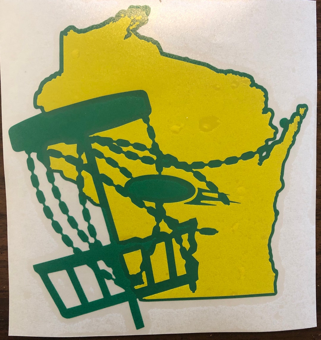 6" Wisconsin Disc Golf Decal - Etsy