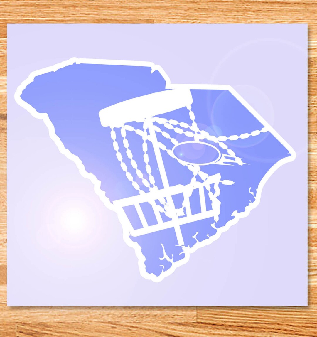 6" 2 Color South Carolina Disc Golf Vinyl Decal - Etsy