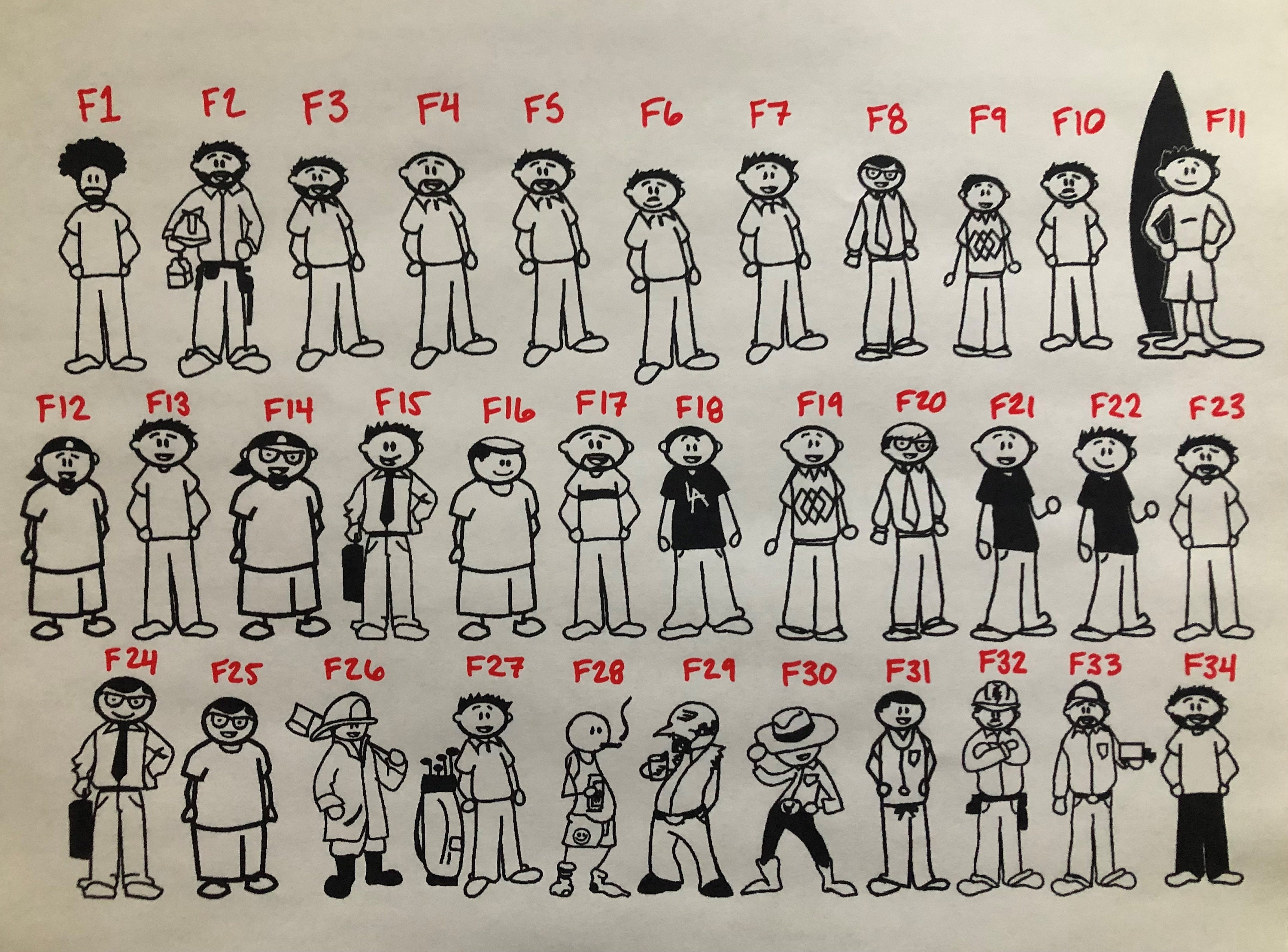 Custom Family Mom & Dads Vinyl Decal (over 100+ Characters to Choose ...