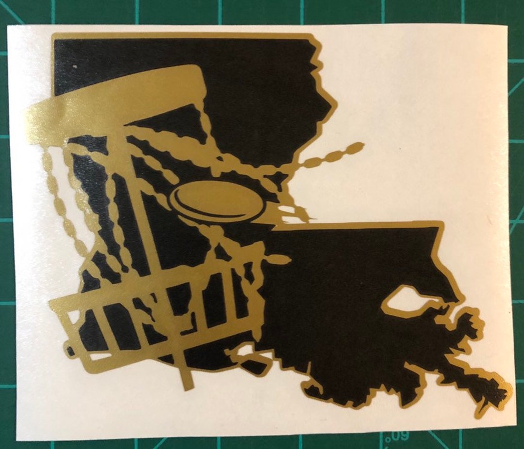 6" Louisiana Disc Golf Decal - Etsy
