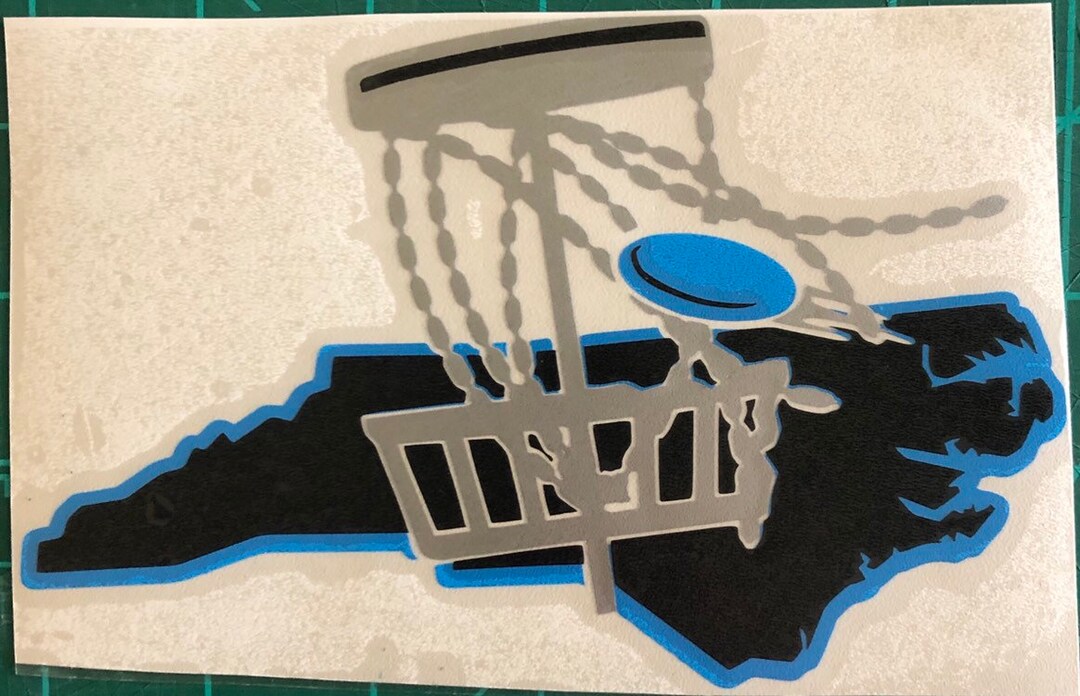 6" North Carolina Disc Golf Decal - Etsy