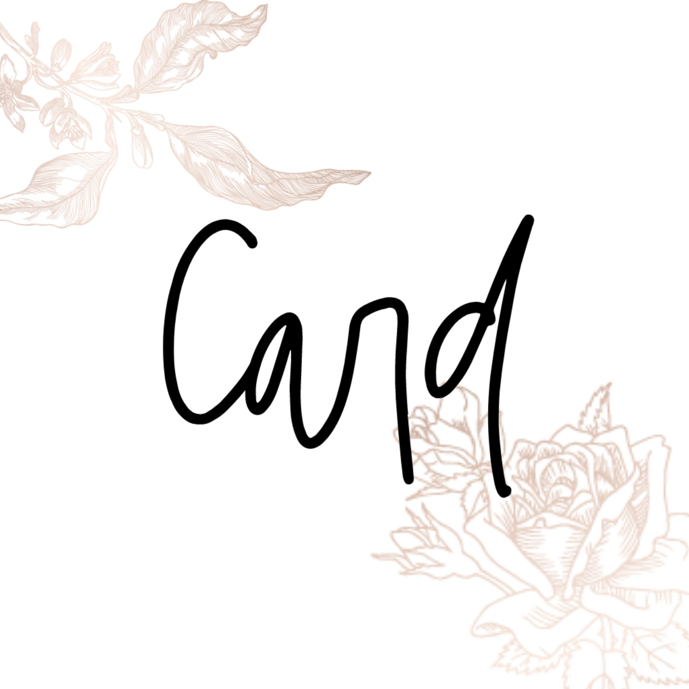 Card Insert Add On - Etsy