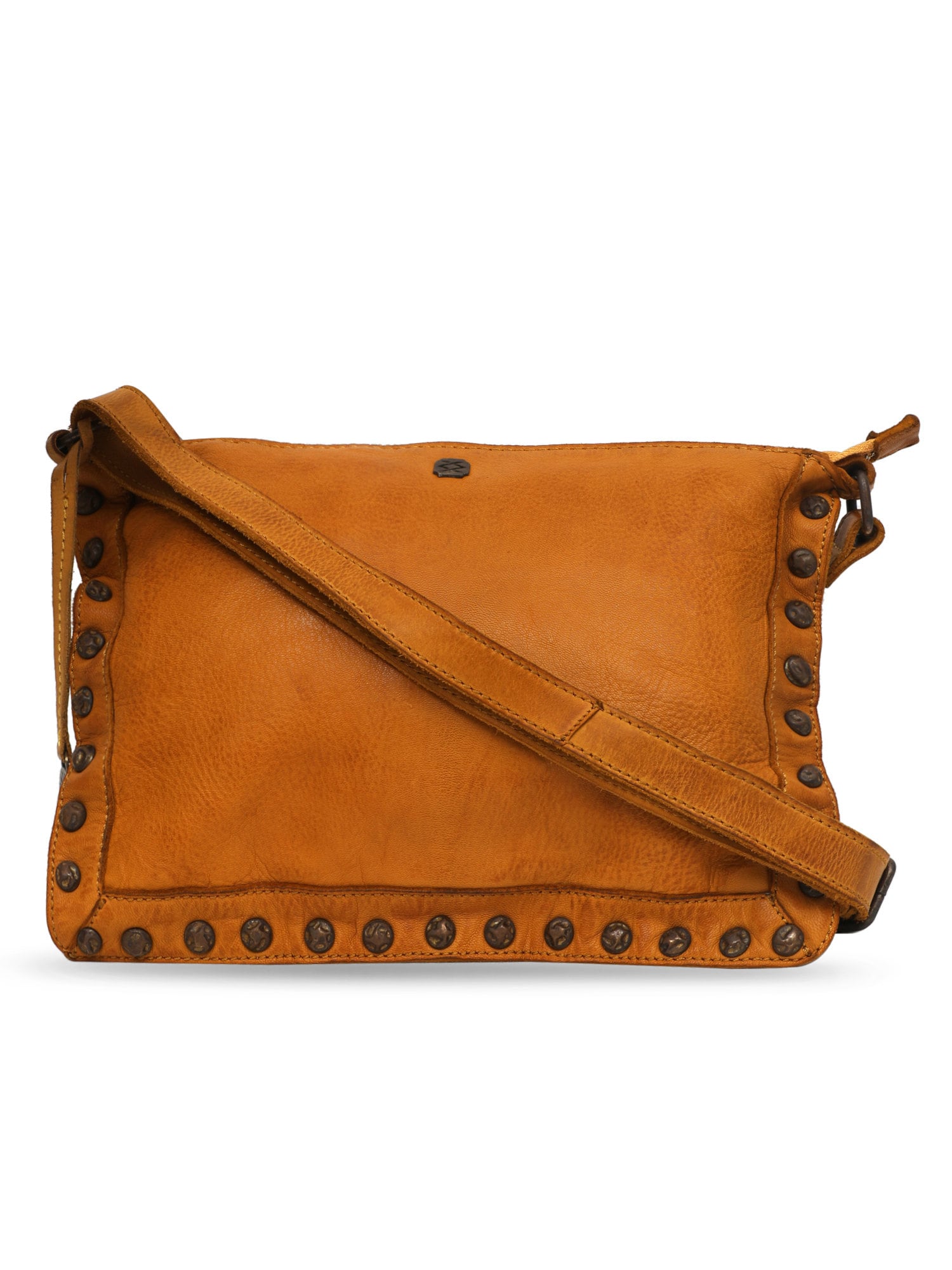 Handbag Made of Pure Italian Leather, Metal Studded Sling Bag ...