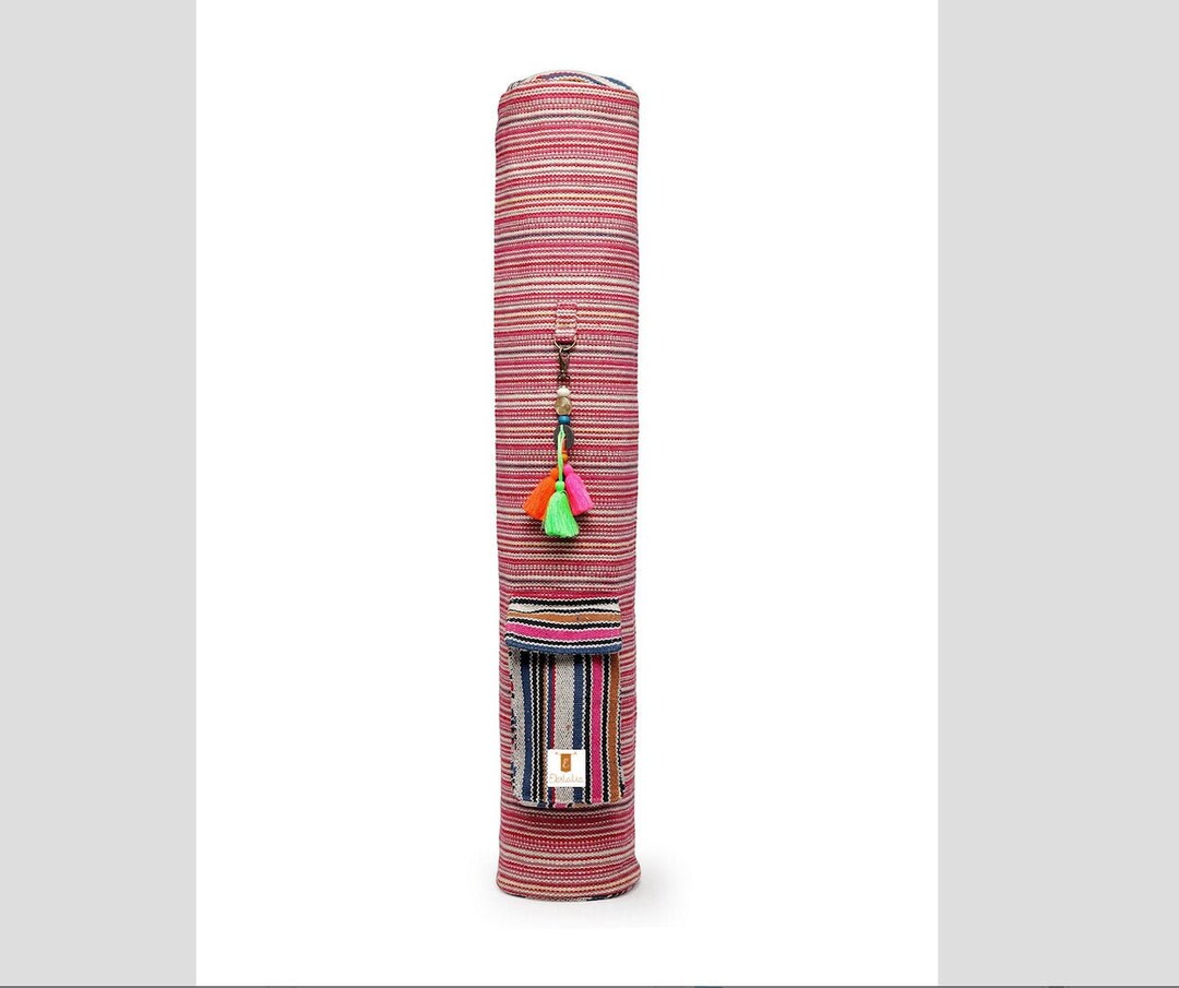 Ekstatic Handloom Yoga Mat Bag Cover, Full Zip, Multicolor Carry Bag ...