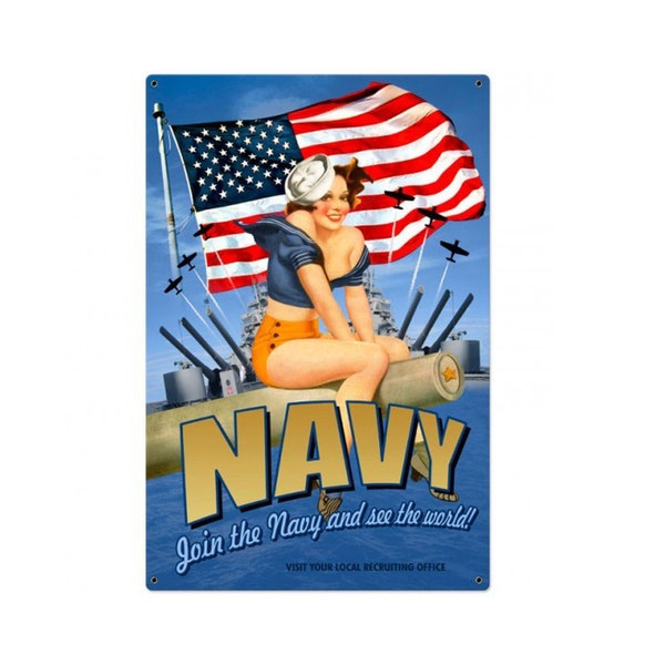 Metal Pinup Signs Etsy