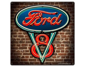 Ford V8 Neon Sign - Etsy
