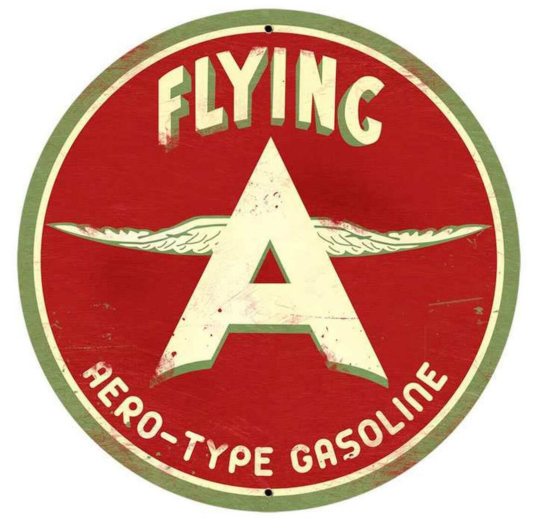 Retro Flying A Original Metal Sign 28 X 28 Inches - Etsy