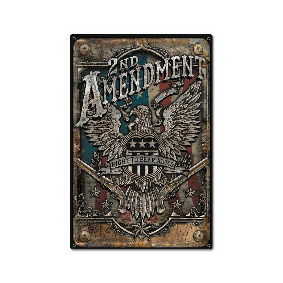 2nd Amendment Metal Sign 16 X 24 Inches - Etsy