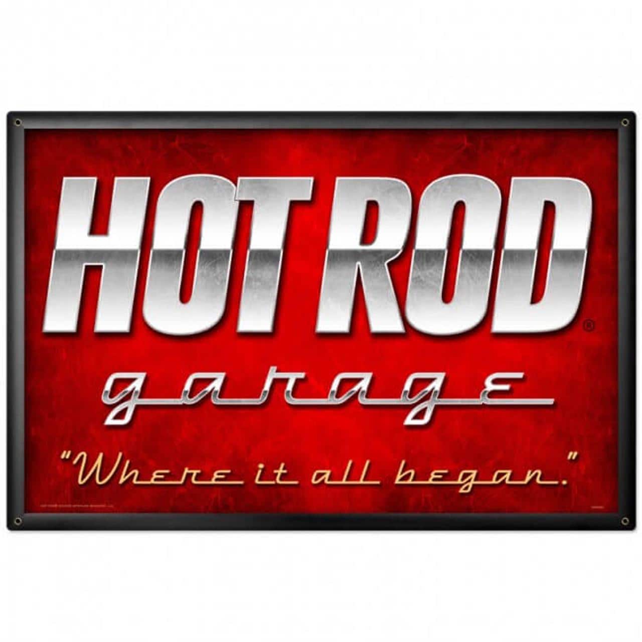 Hot Rod Garage Metal Sign 36×24 Inches | Heavy Gauge Steel Made in USA - Etsy