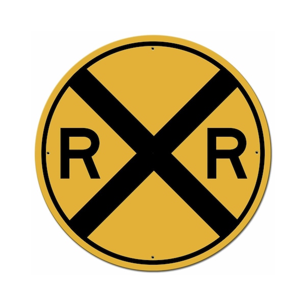 Metal Railroad Crossing Sign - Etsy