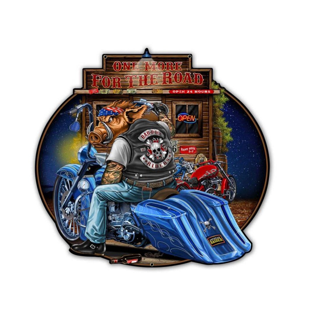 Bagger CUTOUT Metal Sign 30 X 28 Inches - Etsy