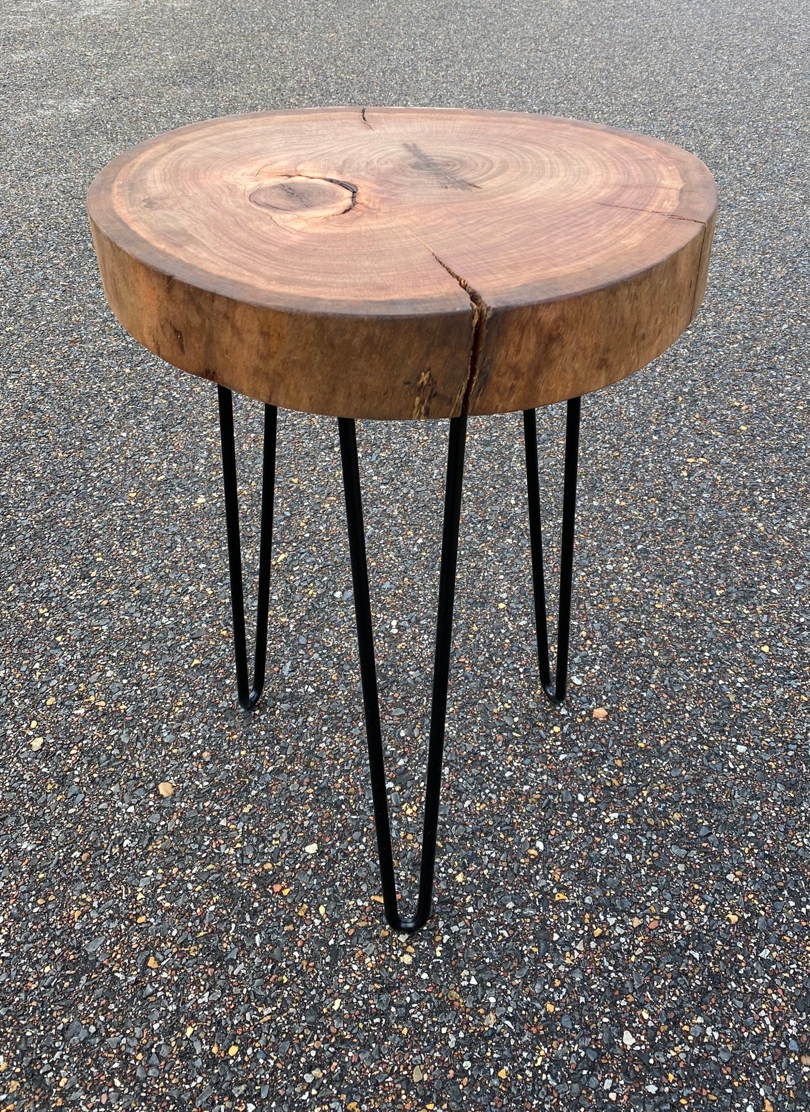 Cherry Wood Cookie End Table - Etsy
