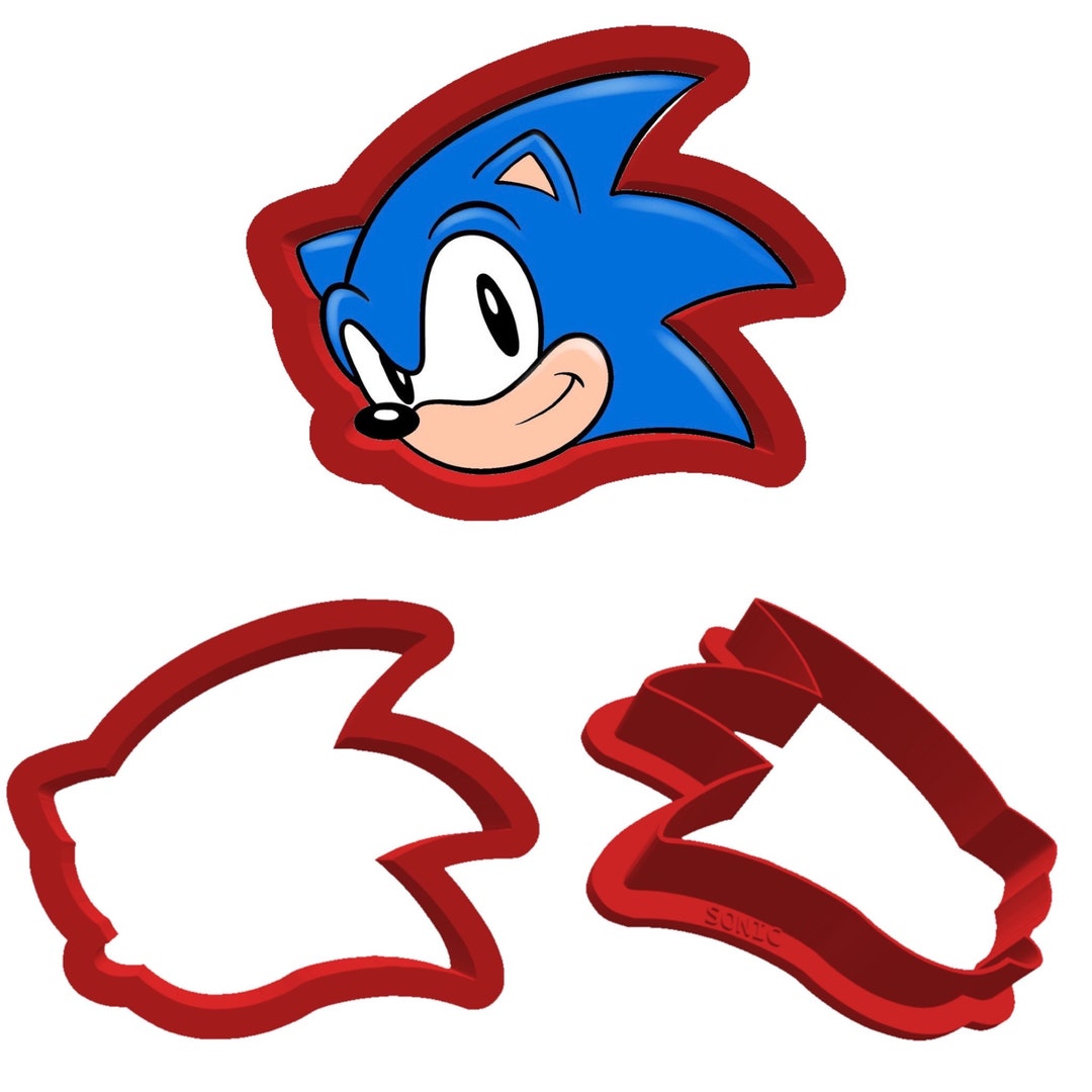 Sonic Head Cookie Cutter - Etsy