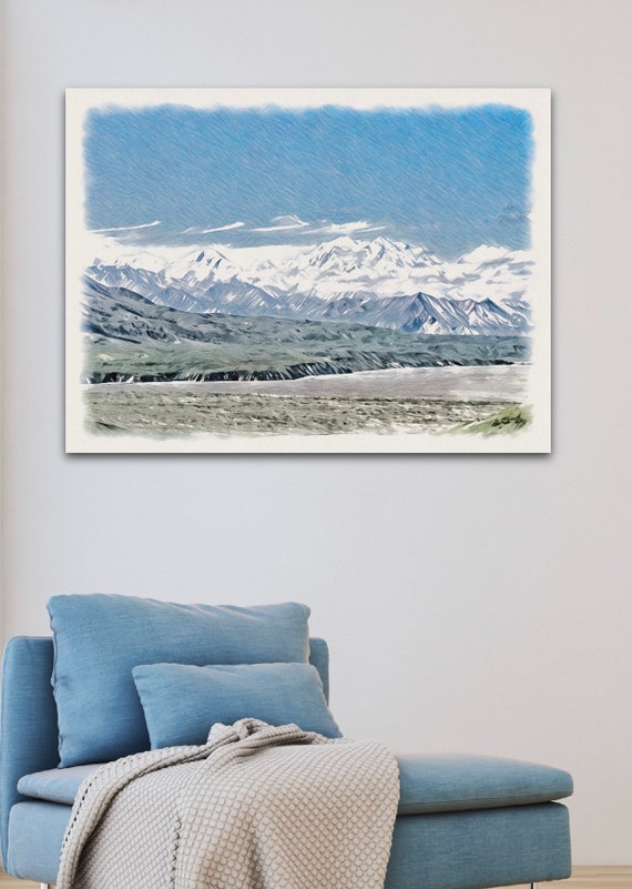 Prints Alaska Print/Canvas Denali Art & Collectibles Digital Prints ...