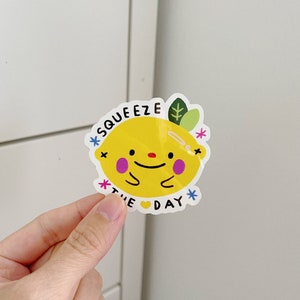 Squeeze the Day Sticker, Affirmation Quotes, Affirmation Sticker ...