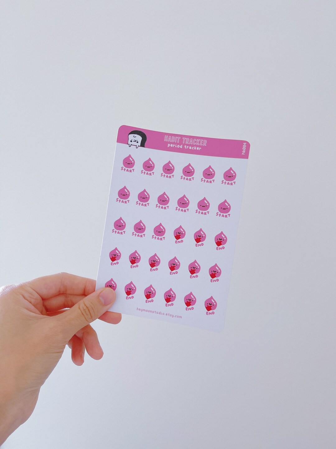 Period Tracker Sticker Sheet,cute Planner Stickers,cute Sticker Sheet ...