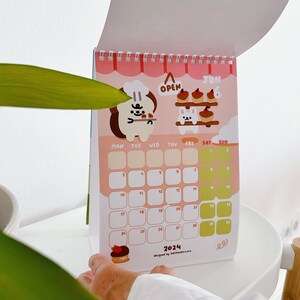 2024 Kawaii Calendar , 2024 Desk Calendar, 2024 Planner Calendar, A5 ...