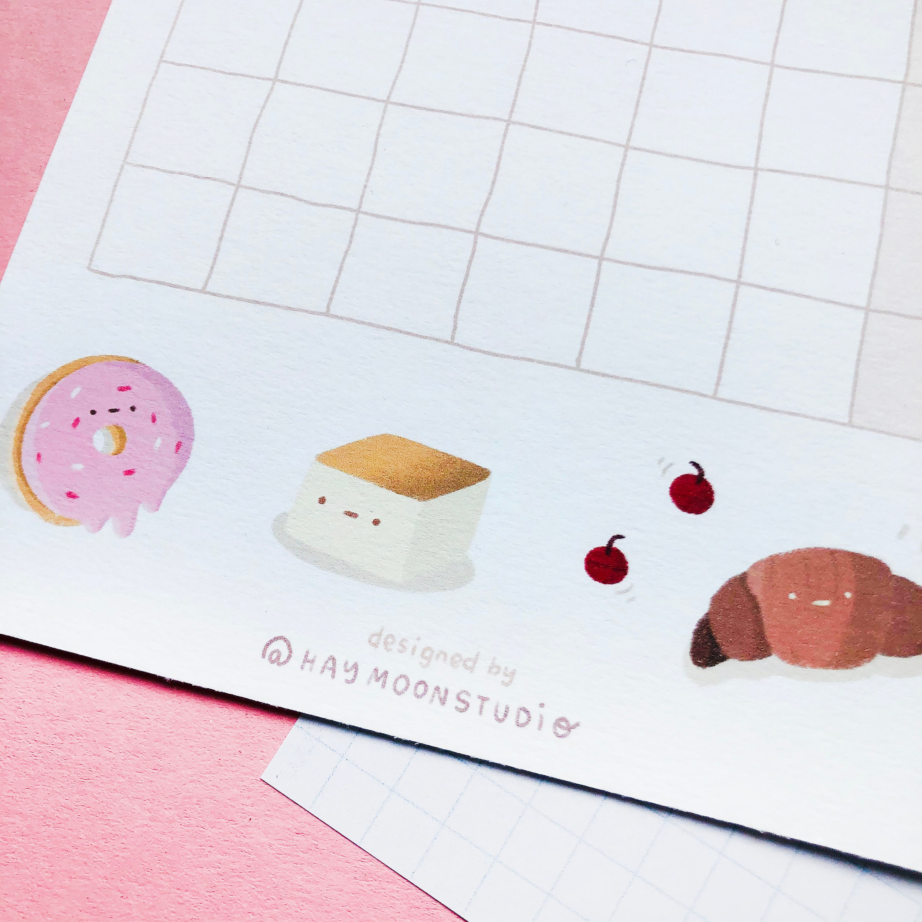 Kawaii Pastries Printables, Cute Printables, Cute Digital Art, Cute ...