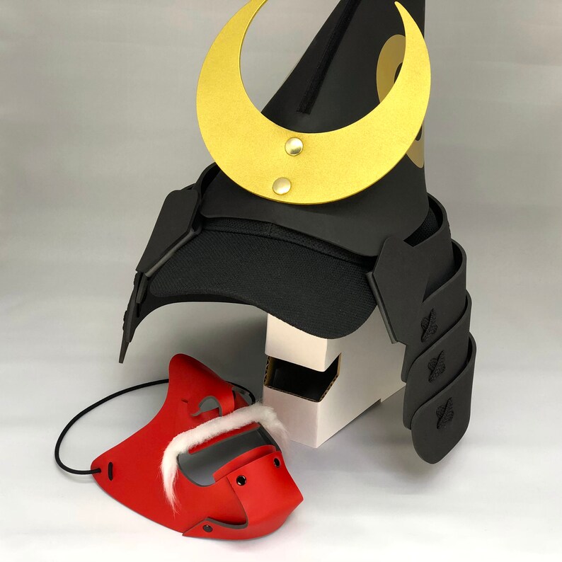 Samurai Helmet Kabuto Mask Costume Cosplay Inspired By | Etsy
