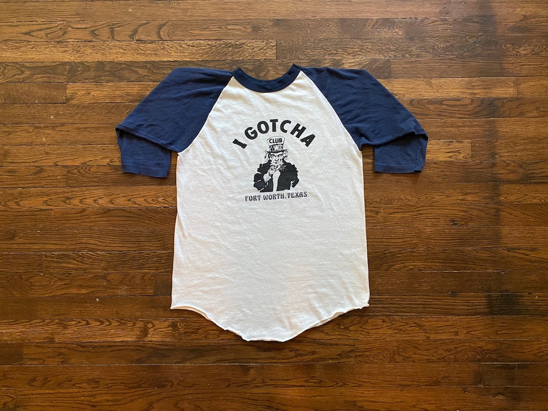 Vintage 70s I Gotcha Club Fort Worth Texas Raglan T shirt L - Etsy France