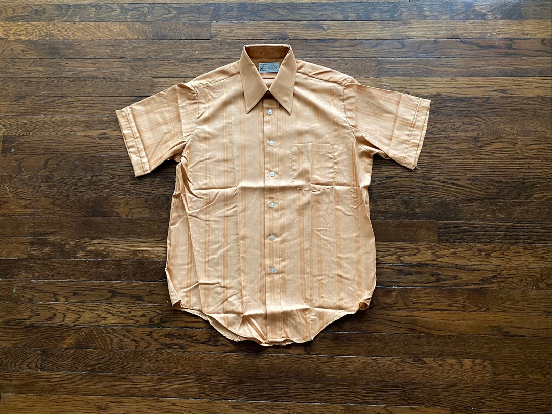 Vintage 70s Kmart Permanent Press Short Sleeve Shirt 16 - Etsy
