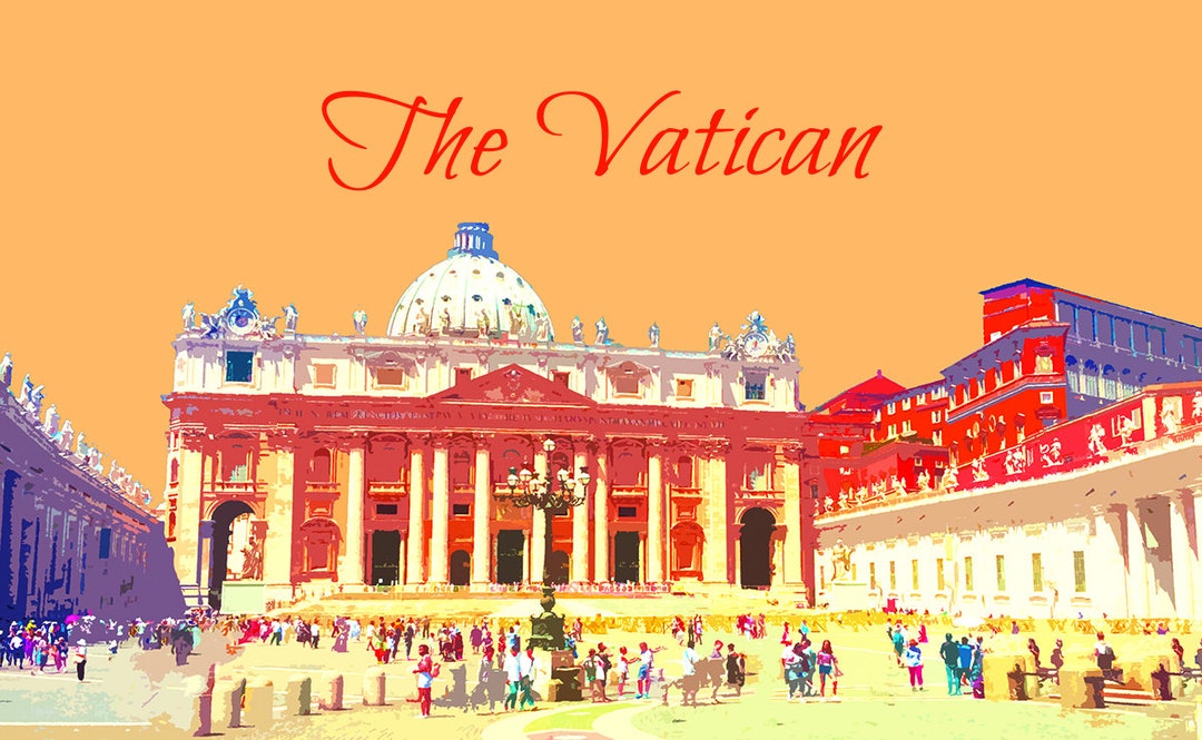 The Vatican, Italy | Travel Poster | Print & Shipped | One of a Kind ...