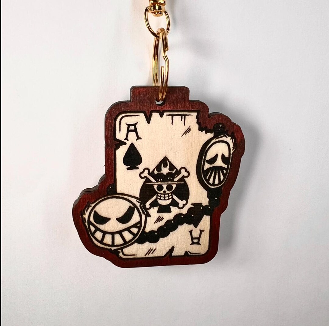 Ace Playing Card Keychain – 2” X 3”| Wooden Anime Keychain - Etsy