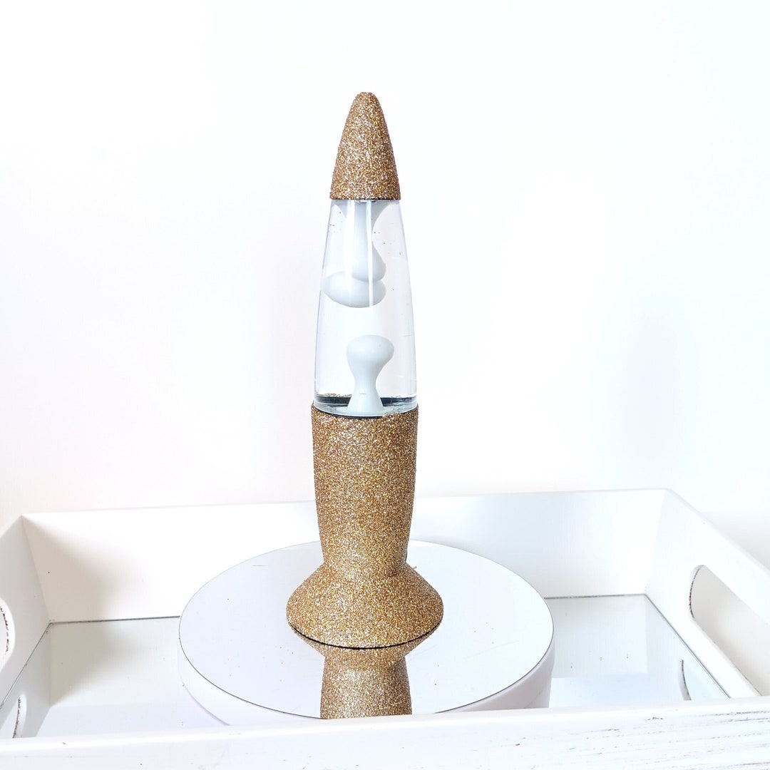 Gold Glitter Bling Bedazzled Mini USB LED Color Changing Lava Lamp - Etsy