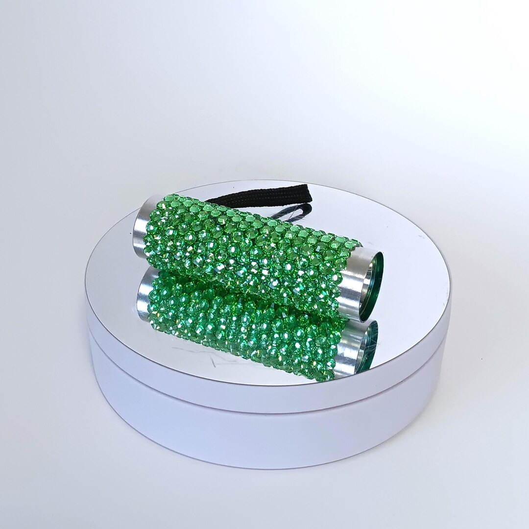 Green Rhinestone Bling Bedazzled Mini LED Flashlight - Etsy