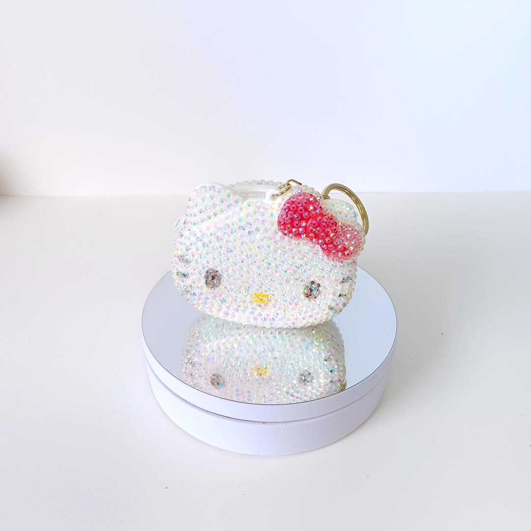 AB Clear Acrylic Rhinestone Bling Bedazzled Hello Kitty Coin Purse With ...
