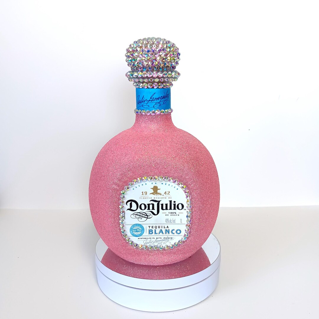 Pink Glitter Iridescent Crystal Rhinestone Bling Bedazzled Don Julio ...