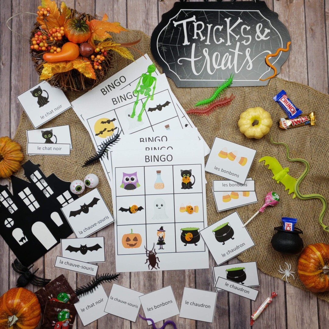 French Halloween Pack - Etsy