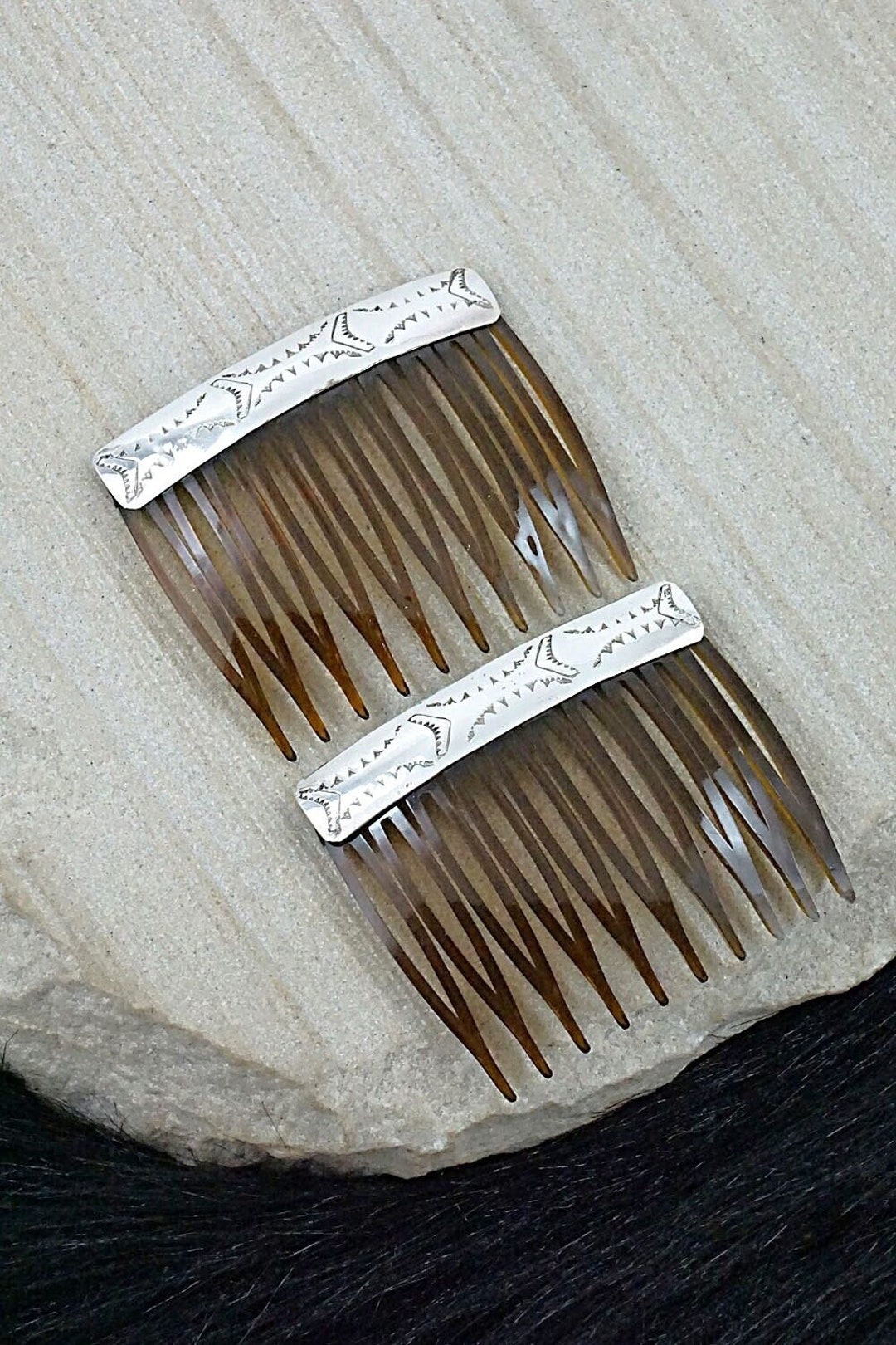 Sterling Silver Hair Combs Randall Dalgai - Etsy