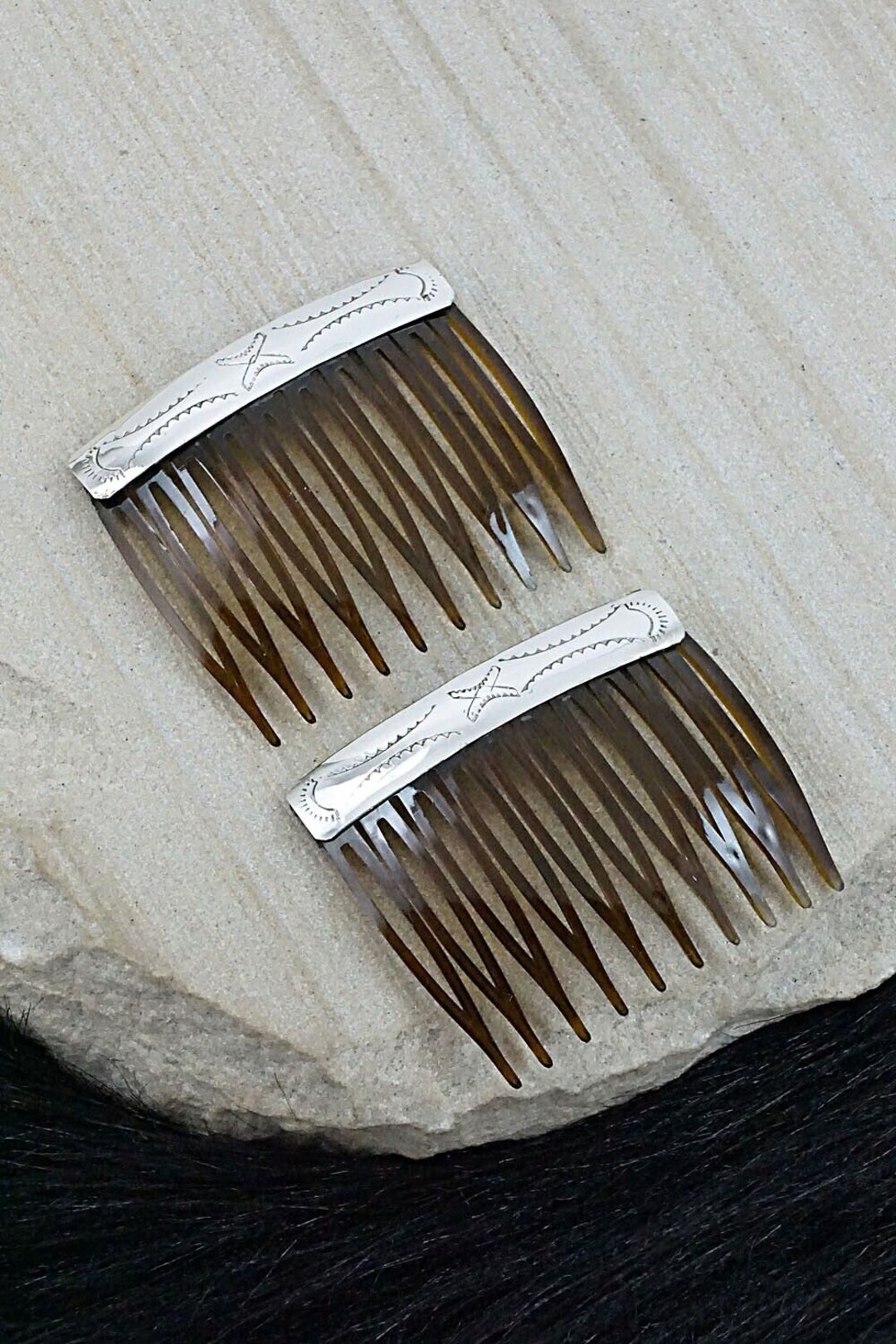 Sterling Silver Hair Combs Randall Dalgai - Etsy