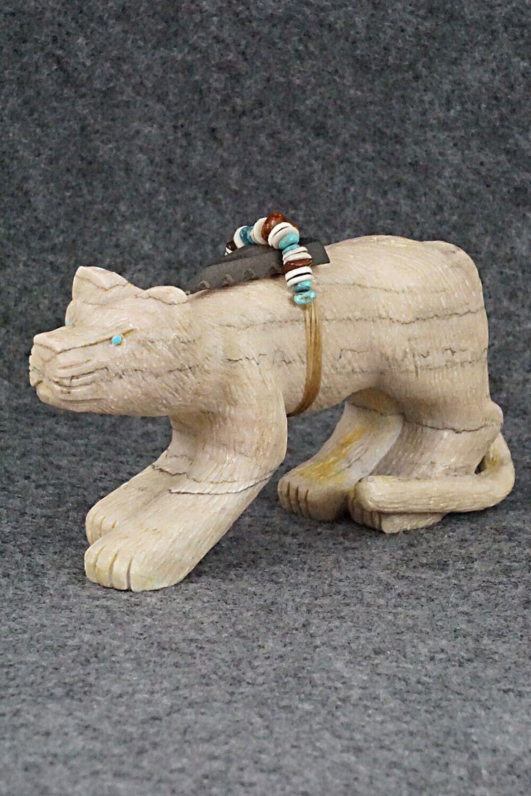 Mountain Lion Zuni Fetish Carving Douglas Martza - Etsy