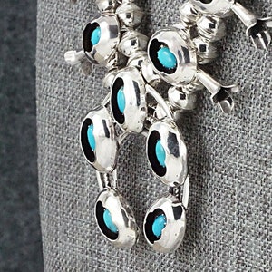 Turquoise & Sterling Silver Mini Squash Blossom Set Phil Garcia - Etsy