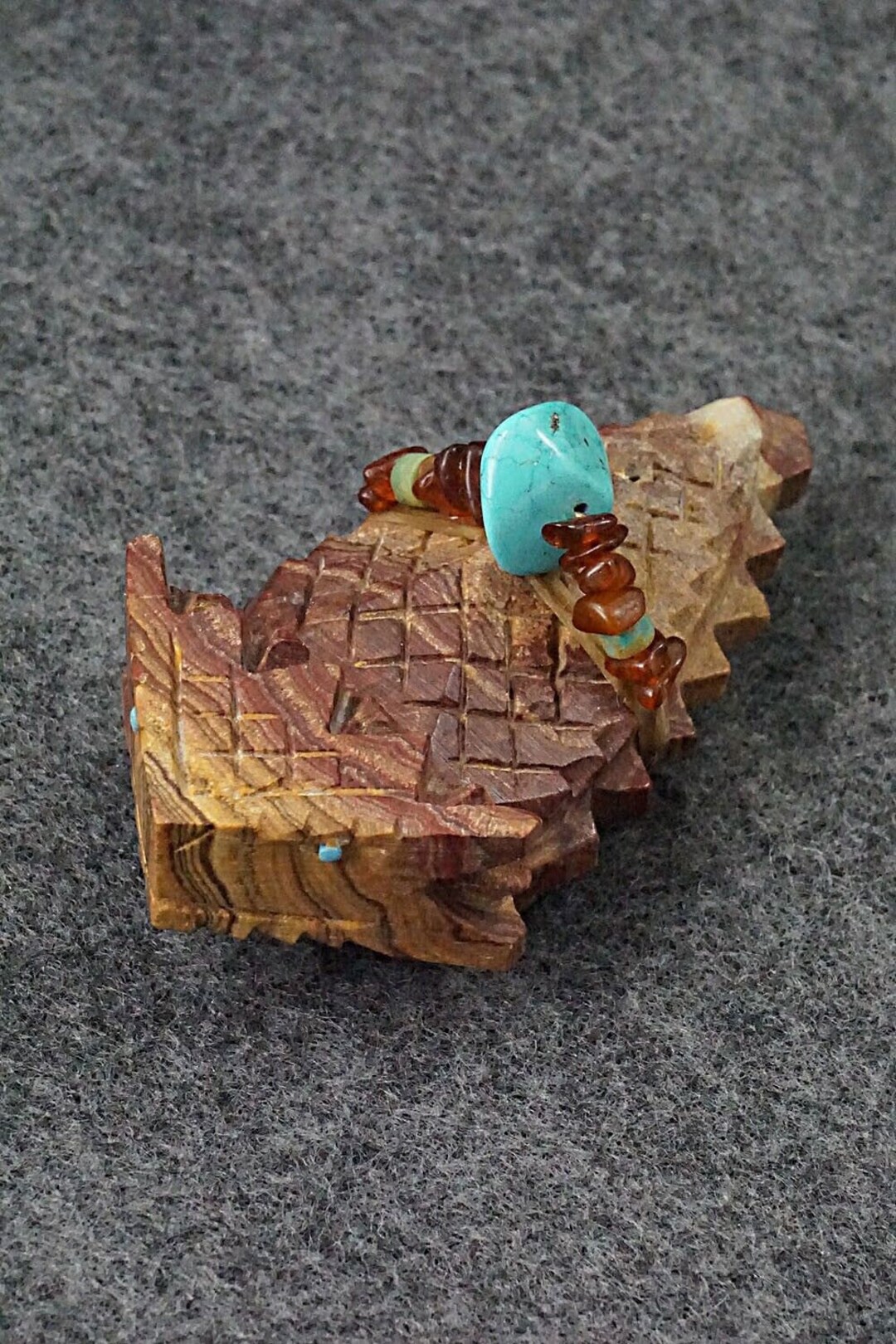 Horned Toad Zuni Fetish Carving Douglas Martza - Etsy